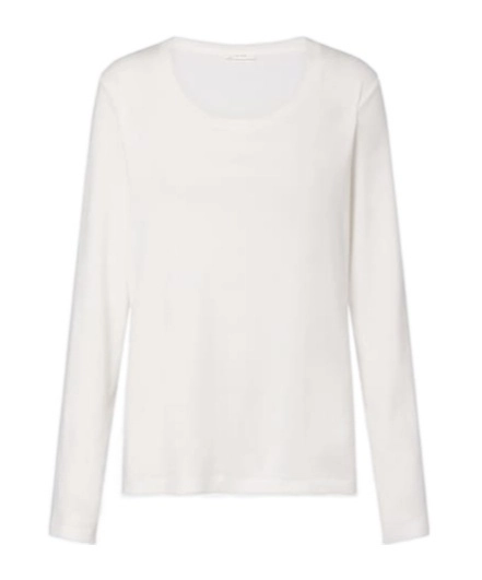 THE ROW Kalto Cotton Jersey Long Sleeve Top