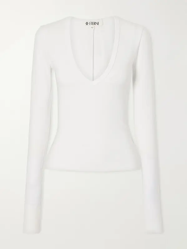 Eterne Ribbed Jersey T-shirt