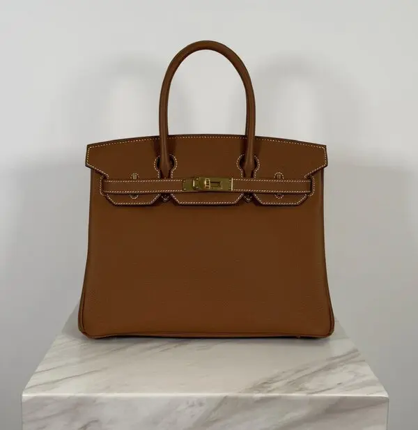 Hermès Birkin Togo Leather Handbag - Gold