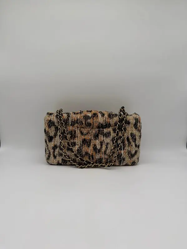 Chanel Maxi Leopard Gold-tone Metal