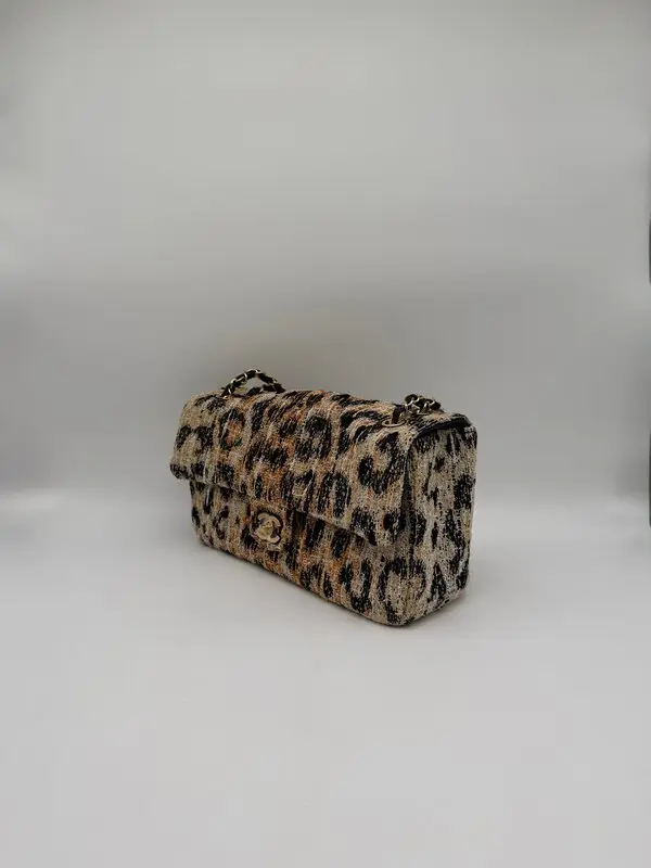 Chanel Maxi Leopard Gold-tone Metal