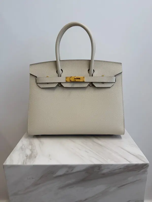 Hermès Birkin Sellier Craie Epsom Gold Hardware