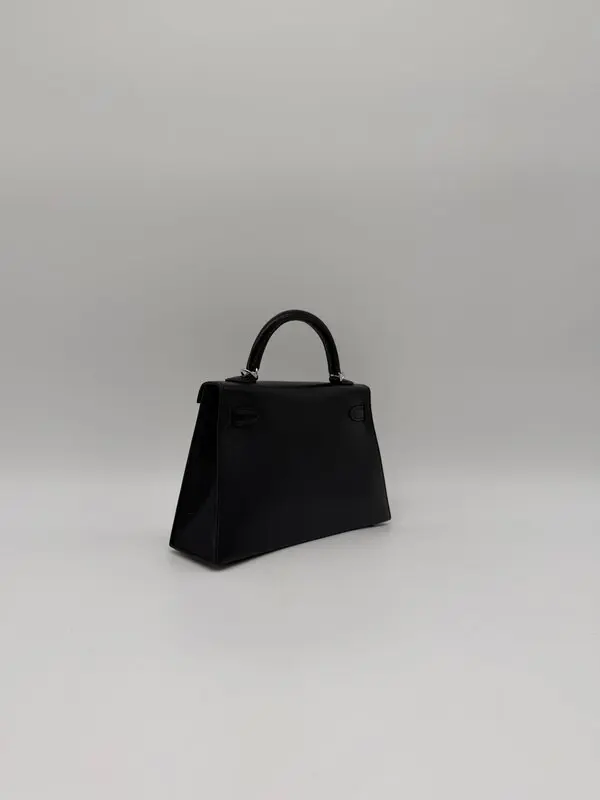 Hermès Mini Kelly Clou De Coeur Chevre Palladium Hardware
