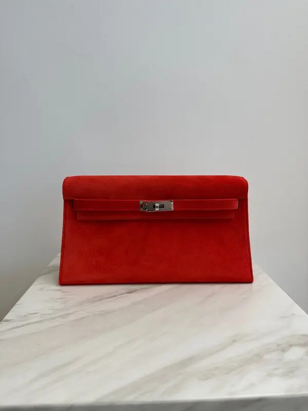 Hermès Kelly In Rose Texas Epsom Leather With Palladium Hardware - Pink