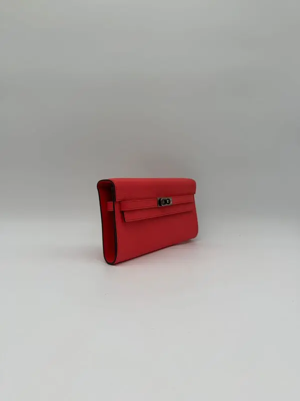 Hermès Kelly In Rose Texas Epsom Leather With Palladium Hardware - Pink