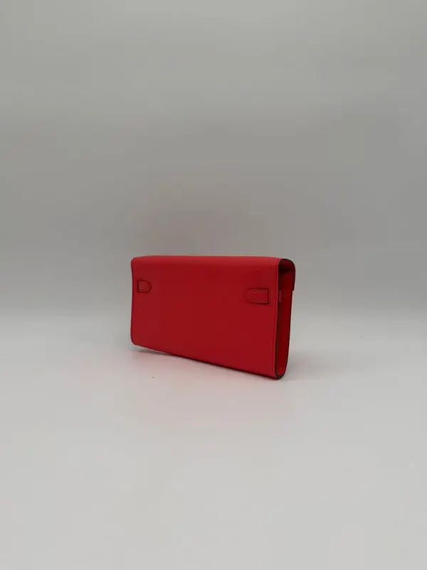 Hermès Kelly In Rose Texas Epsom Leather With Palladium Hardware - Pink