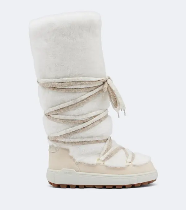 Bogner Chamonix Shearling Snow Boots - White