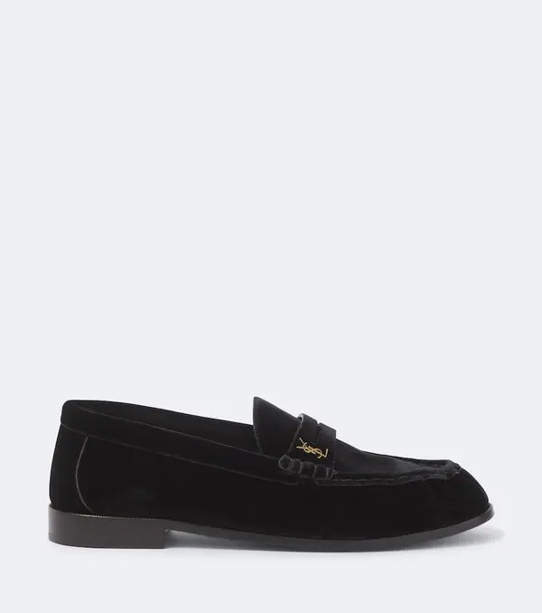 Saint Laurent Le Loafer Velvet Penny Loafers