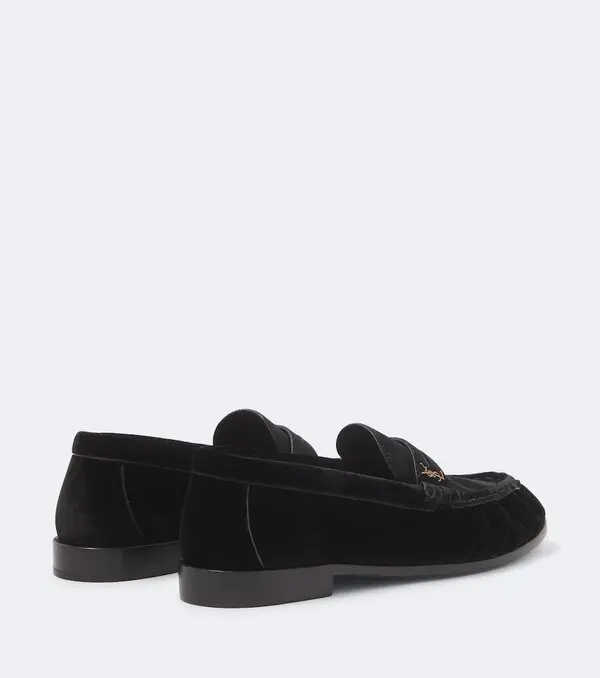 Saint Laurent Le Loafer Velvet Penny Loafers