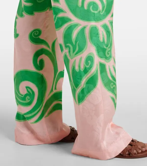 Etro Printed Straight Leg Pants - Multicoloured