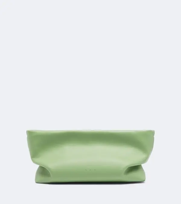 AESTHER EKME Nina Mini Leather Clutch - Green