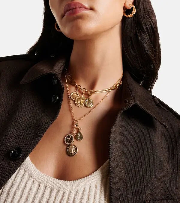 FOUNDRAE 18kt Pendant Necklace With Diamonds