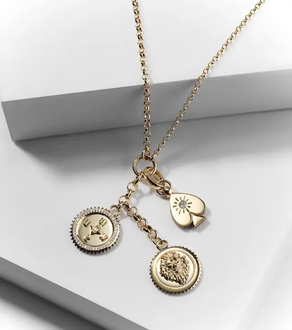 FOUNDRAE 18kt Pendant Necklace With Diamonds