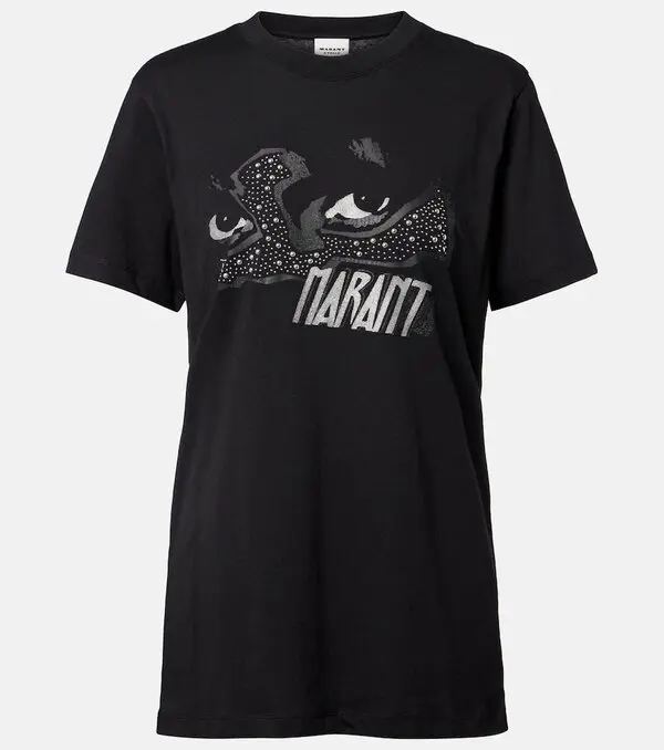 MARANT ETOILE Zoeline Printed Cotton Jersey T-shirt