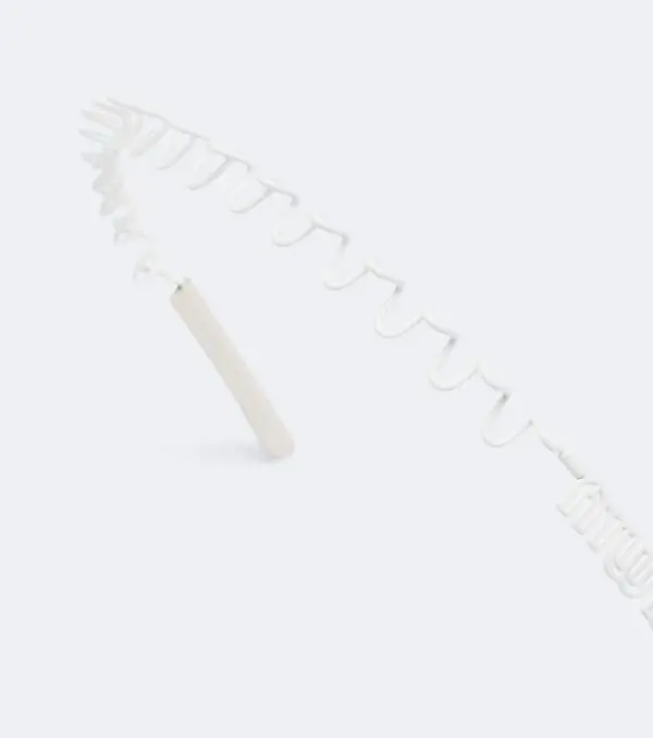 Miu Miu Logo Leather-trimmed Headband