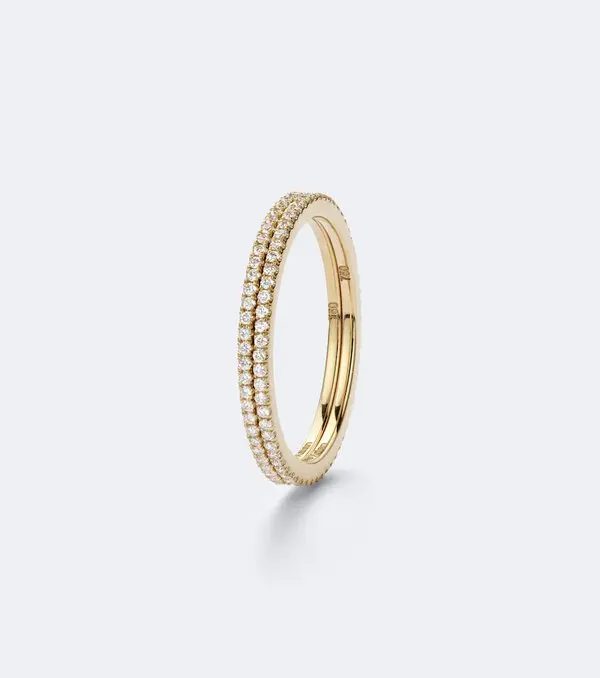 SUZANNE KALAN Mini 18kt Tech Ring Jackets With Diamonds