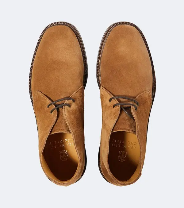 Brunello Cucinelli Suede Ankle Boots