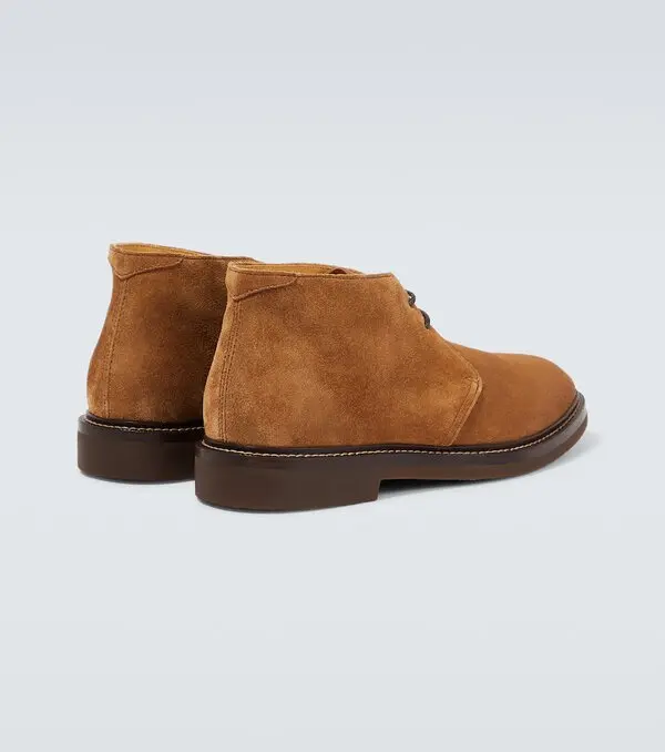 Brunello Cucinelli Suede Ankle Boots