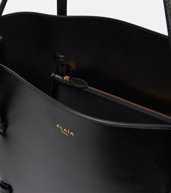 Alaïa Mina 50 Large Leather Tote Bag