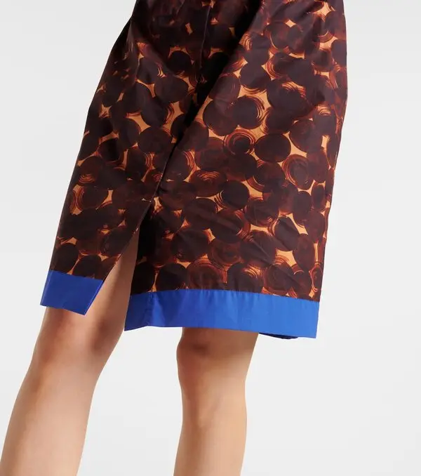 Dries Van Noten Printed Cotton Poplin Shirt Dress