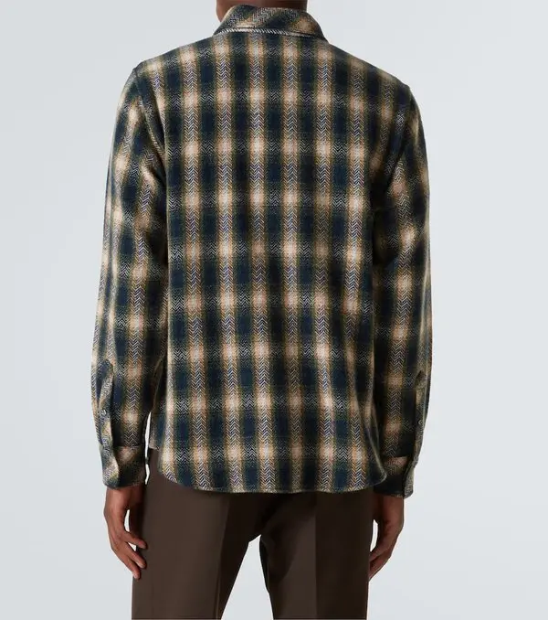 GOD'S TRUE CASHMERE Tartan Cashmere Shirt