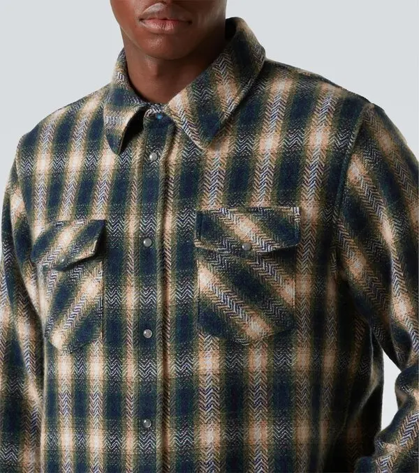 GOD'S TRUE CASHMERE Tartan Cashmere Shirt