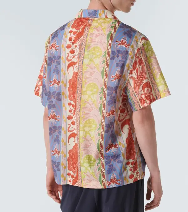 Etro Printed Cotton Bowling Shirt