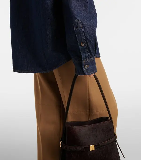 AMI Paris De Coeur Denim Shirt