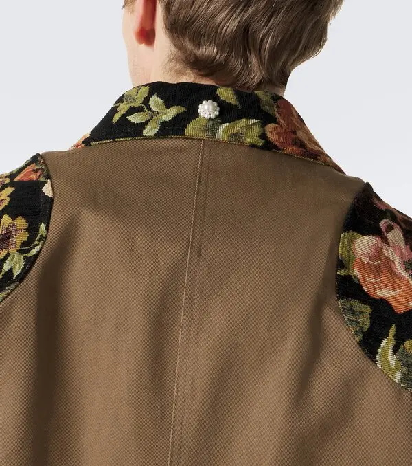 Simone Rocha Floral Patchwork Cotton Jacket