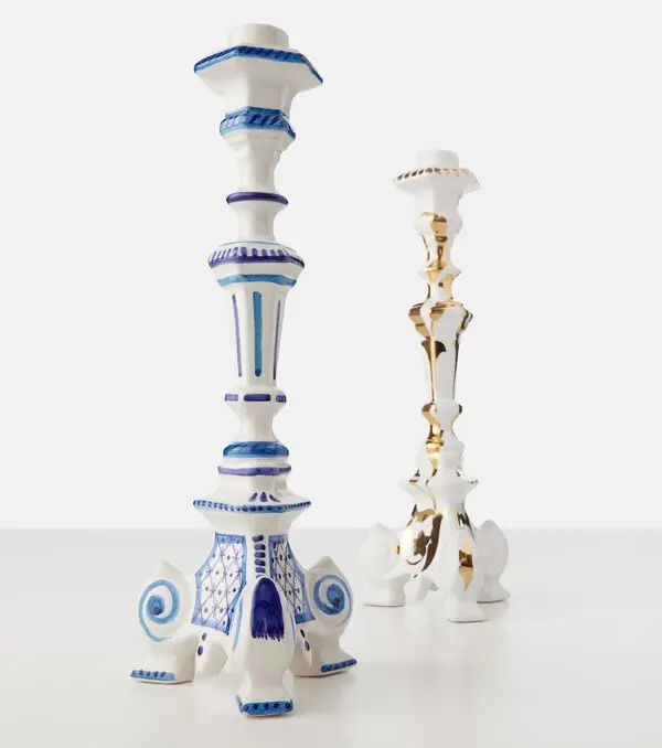 LES-OTTOMANS Turquerie Ceramic Candle Holder