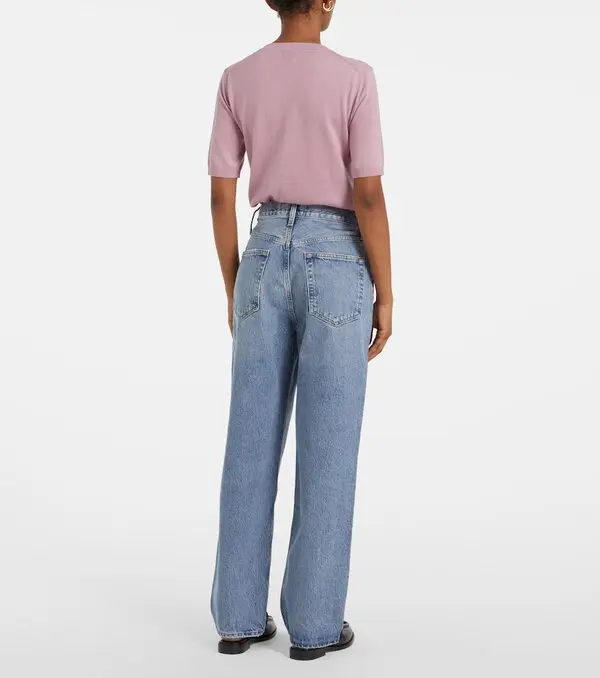 AGOLDE V-waist Baggy Straight Jeans In Fairway