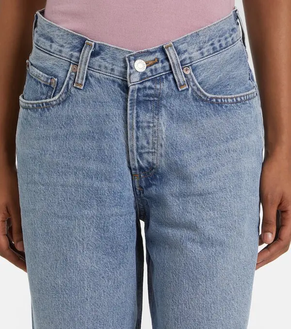 AGOLDE V-waist Baggy Straight Jeans In Fairway