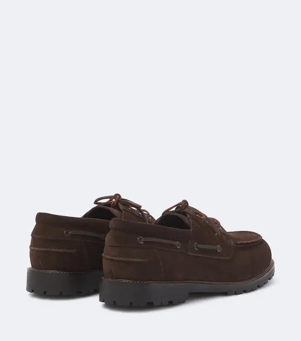Studio Nicholson Suede Boat Shoes - Brown