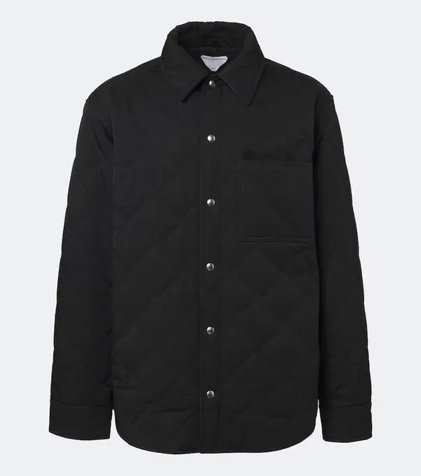 Bottega Veneta Intrecciato Quilted Cotton-blend Overshirt