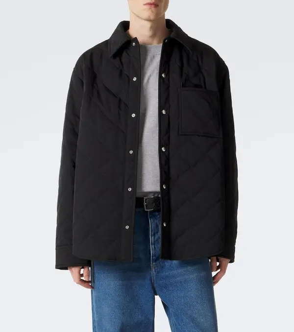Bottega Veneta Intrecciato Quilted Cotton-blend Overshirt
