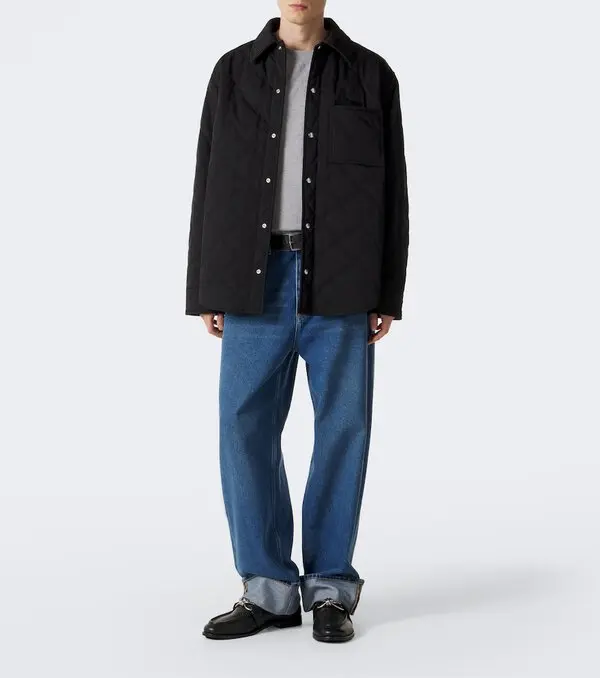 Bottega Veneta Intrecciato Quilted Cotton-blend Overshirt
