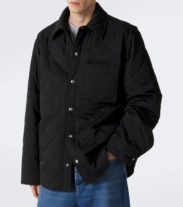 Bottega Veneta Intrecciato Quilted Cotton-blend Overshirt