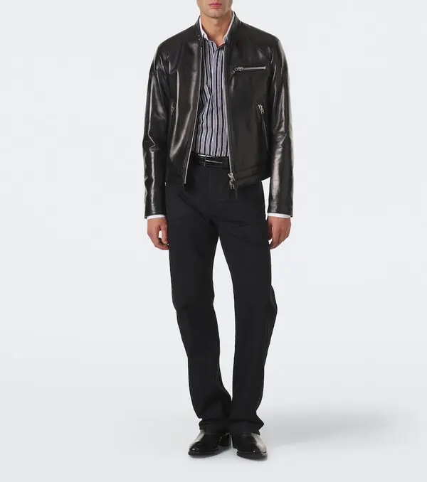 TOM FORD 50s Straight Jeans In Cotswold Stone - Black