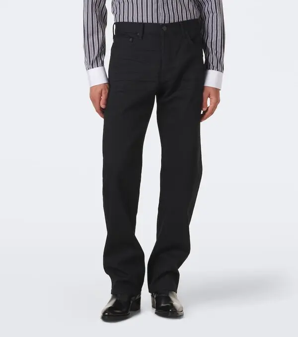TOM FORD 50s Straight Jeans In Cotswold Stone - Black