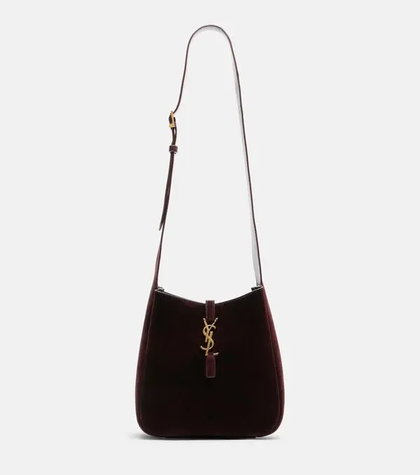 Saint Laurent Le 5 À 7 Large Suede Shoulder Bag - Brown