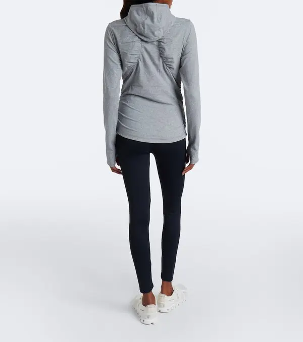 Adidas By Stella McCartney Logo Jersey Half-zip Hoodie