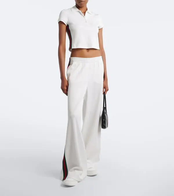 Gucci Screener Web Stripe Sneakers - White