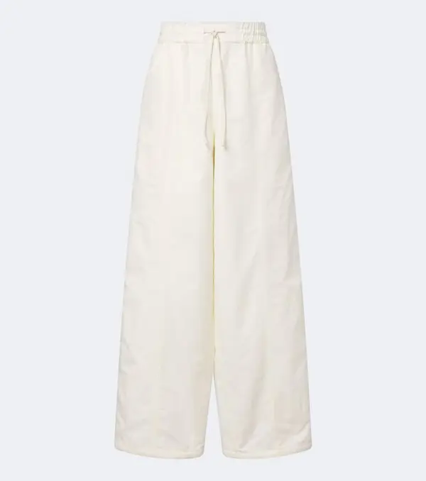 Bottega Veneta Cotton Toile Wide-leg Pants - White