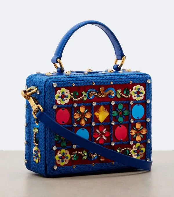 Dolce & Gabbana Dolce Box Beaded Box Bag