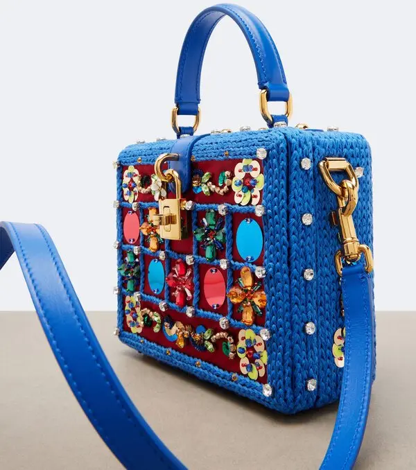 Dolce & Gabbana Dolce Box Beaded Box Bag