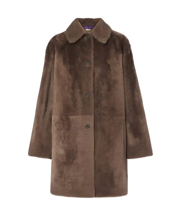 Ralph Lauren Shearling Coat - Brown