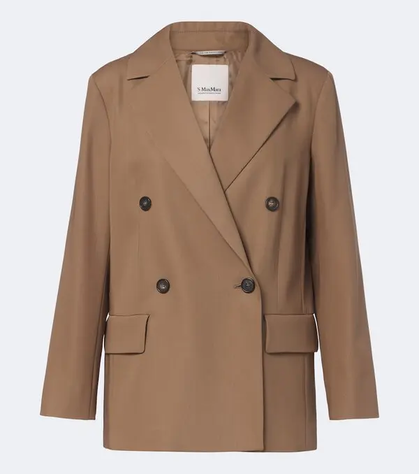 Max Mara Double-breasted Virgin Wool Blazer