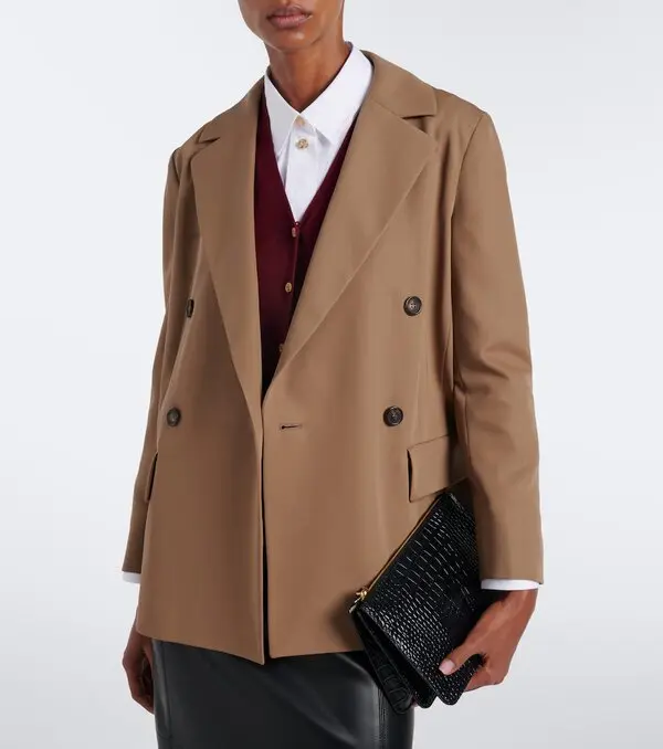 Max Mara Double-breasted Virgin Wool Blazer