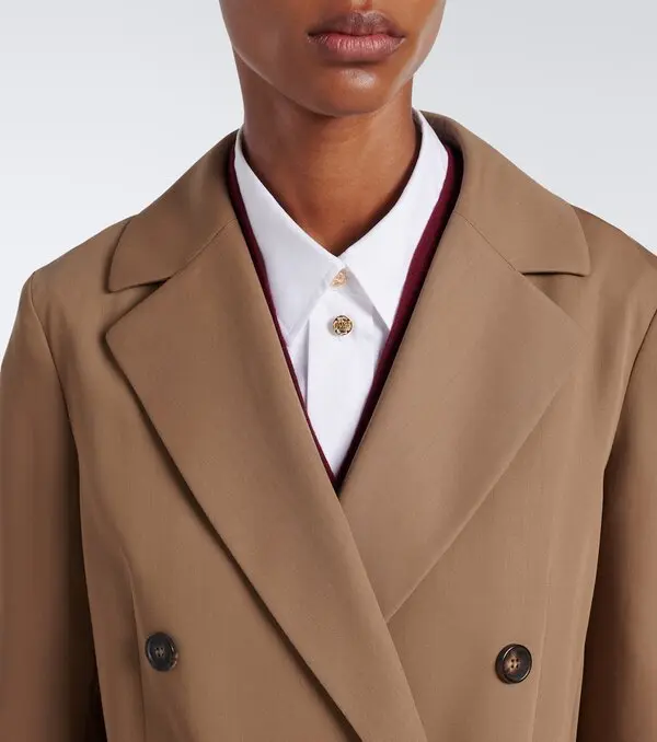 Max Mara Double-breasted Virgin Wool Blazer