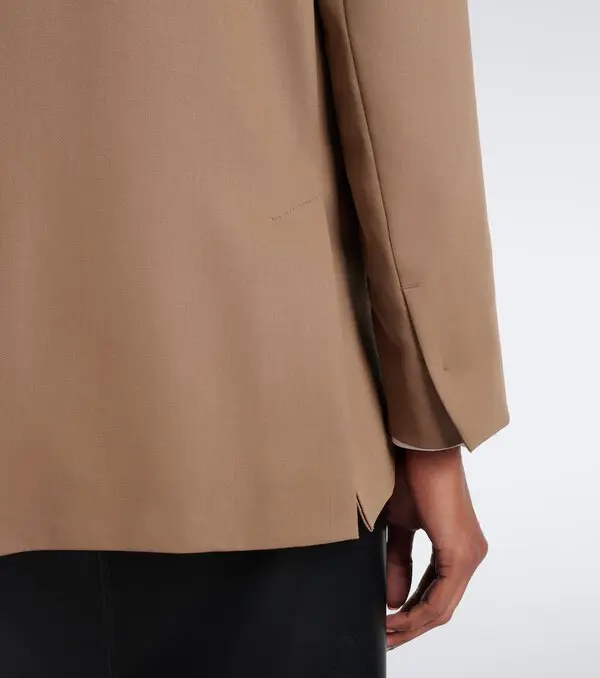 Max Mara Double-breasted Virgin Wool Blazer